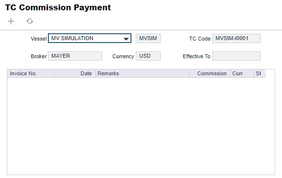 IMOS - Time Charter Commissions